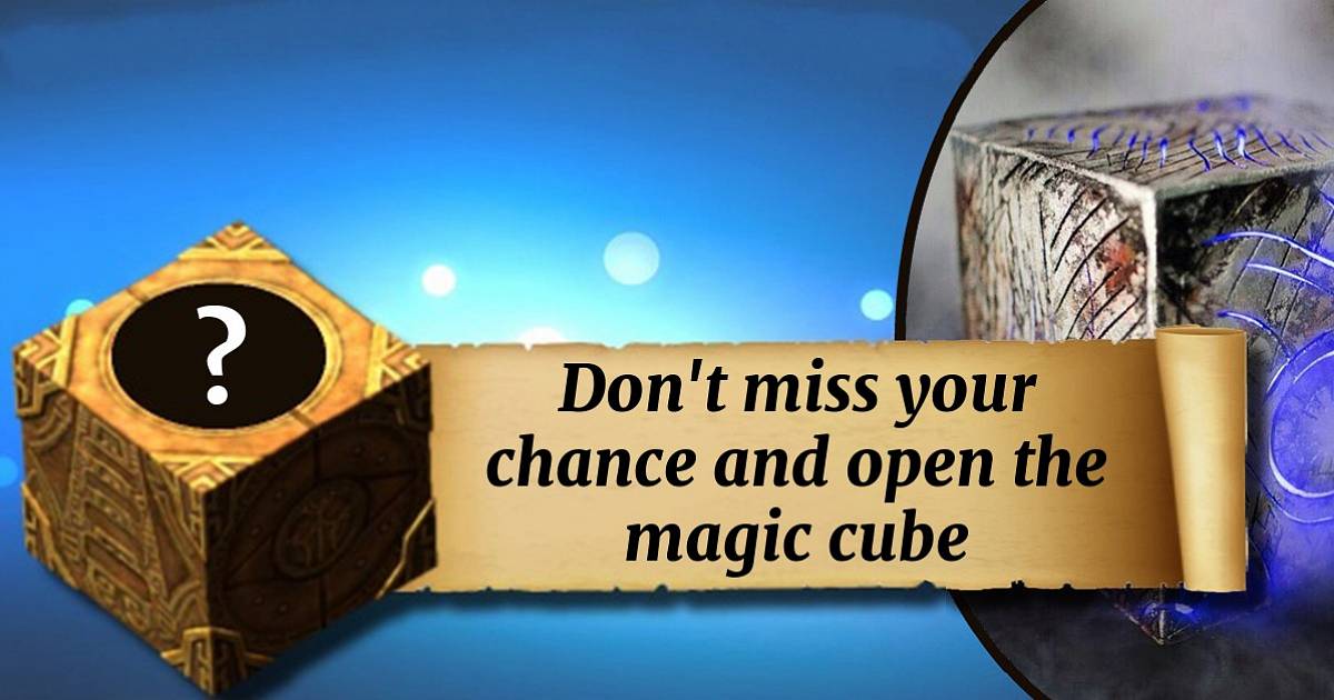 Don't miss your chance and open the magic cube | Funmix.eu